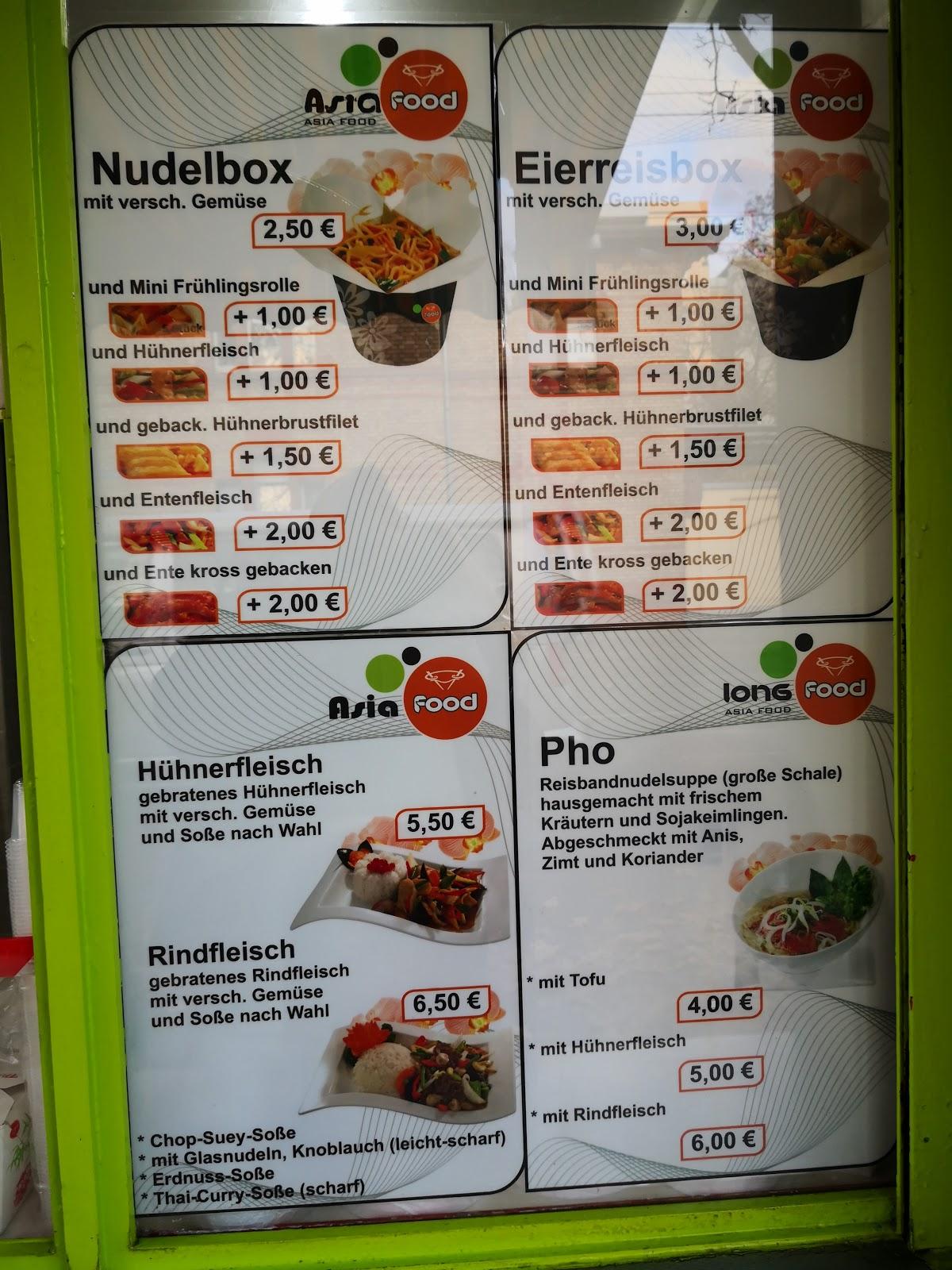 Speisekarte von Asia Food restaurant, Ludwigshafen am Rhein