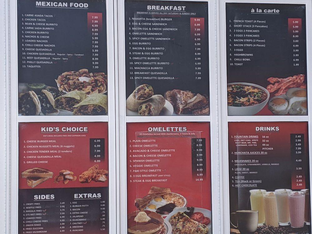 Menu at HotSpot Grill restaurant, Tustin