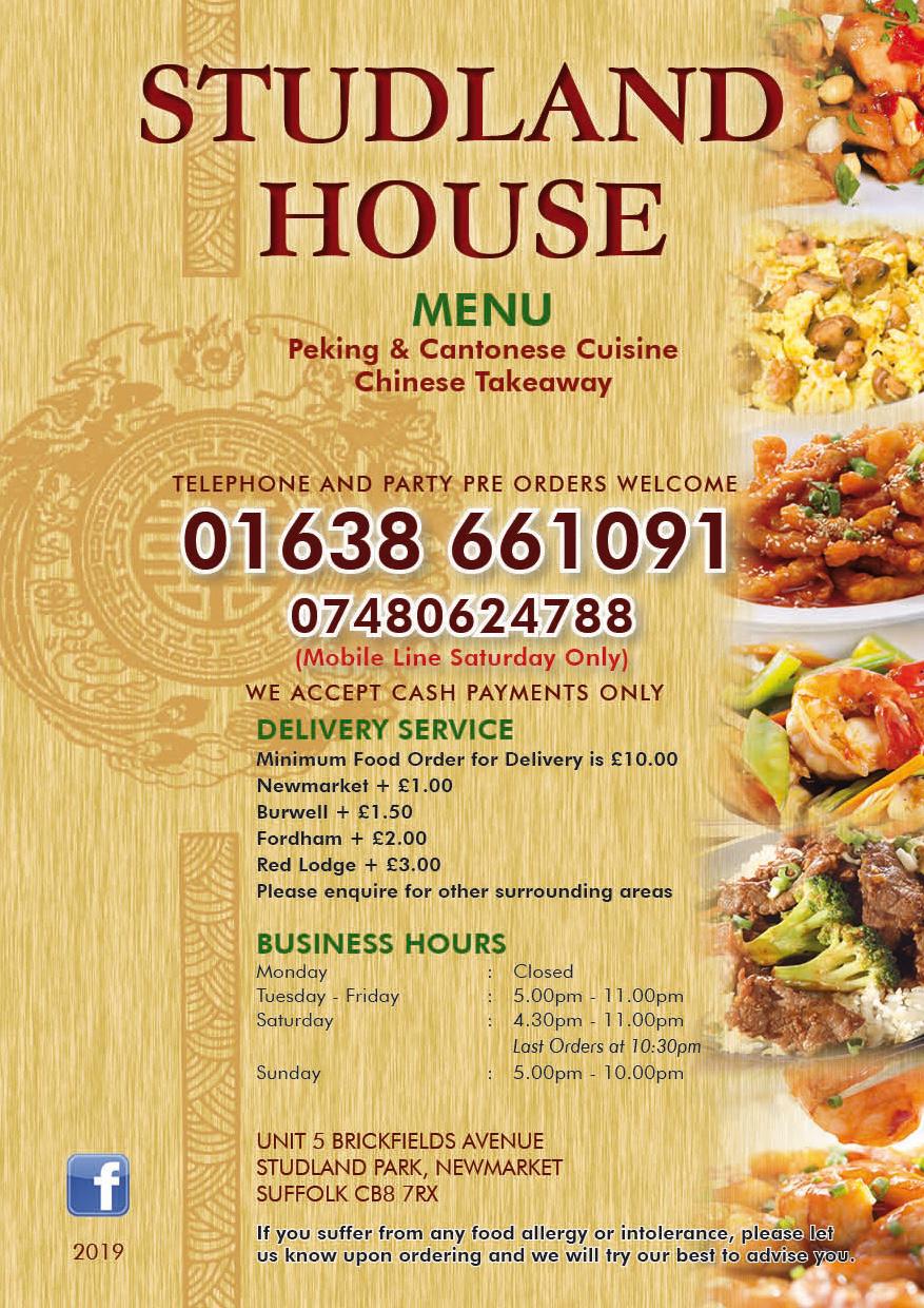 Menu at Studland House x BOBA fast food, Newmarket