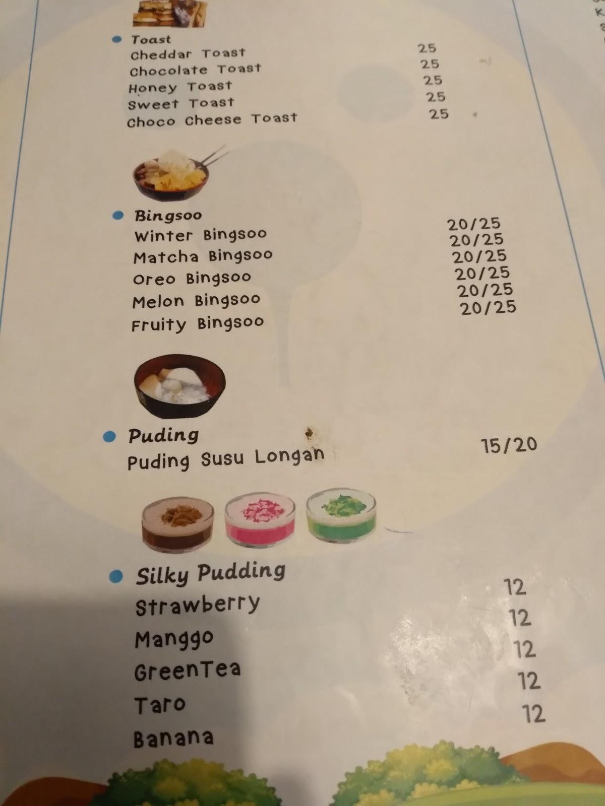 Carta de Cafe Papa Bear, Tengah