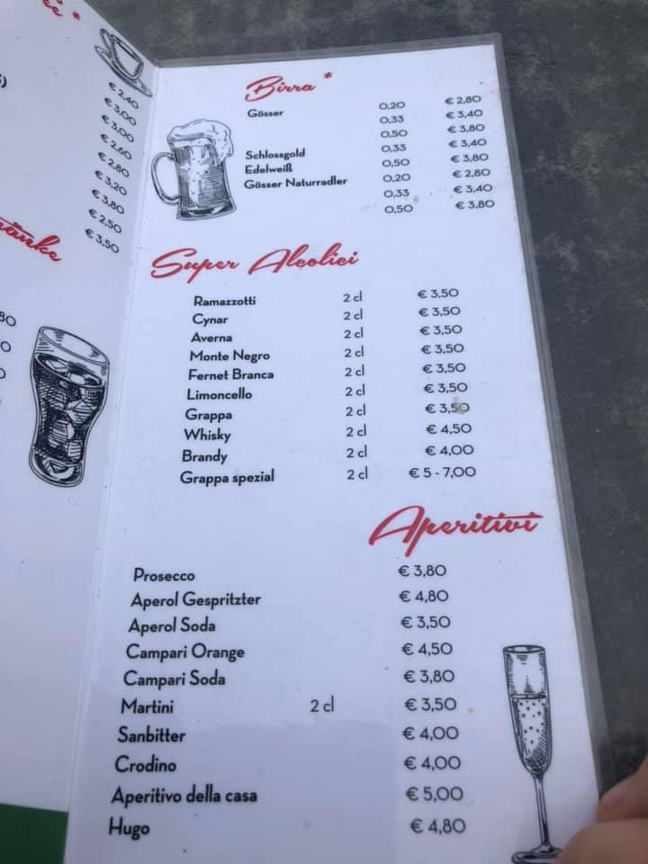 Speisekarte von Ristorante La Ruffa pizza, Linz