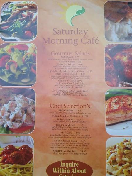 Menu at Saturday Morning Cafe, Baltimore, 236 S High St