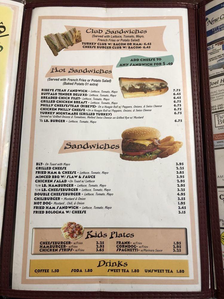 Menu at Cyclone Drive-In Restaurant, Chester