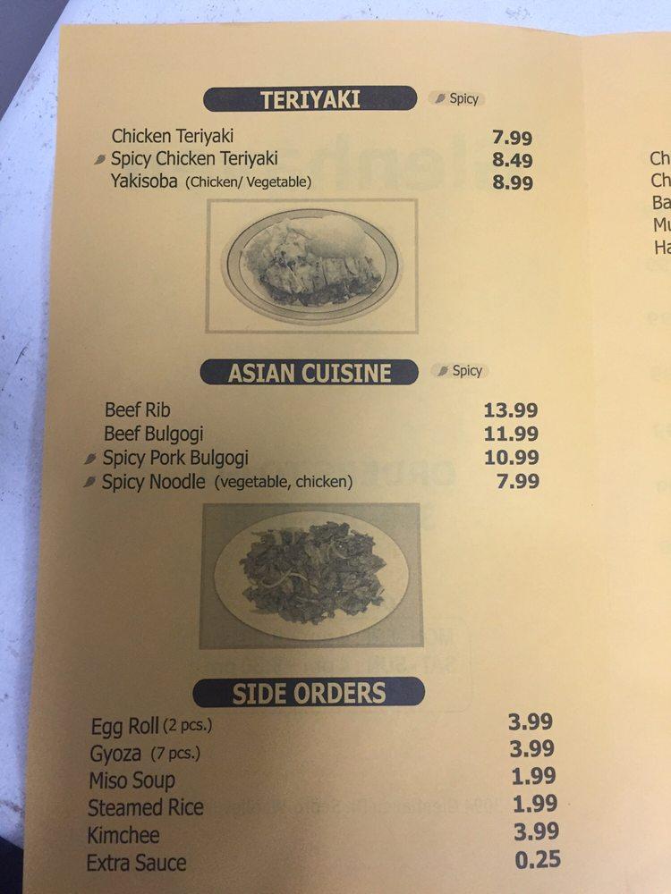 Menu at Glenhaven Grill restaurant, Alger