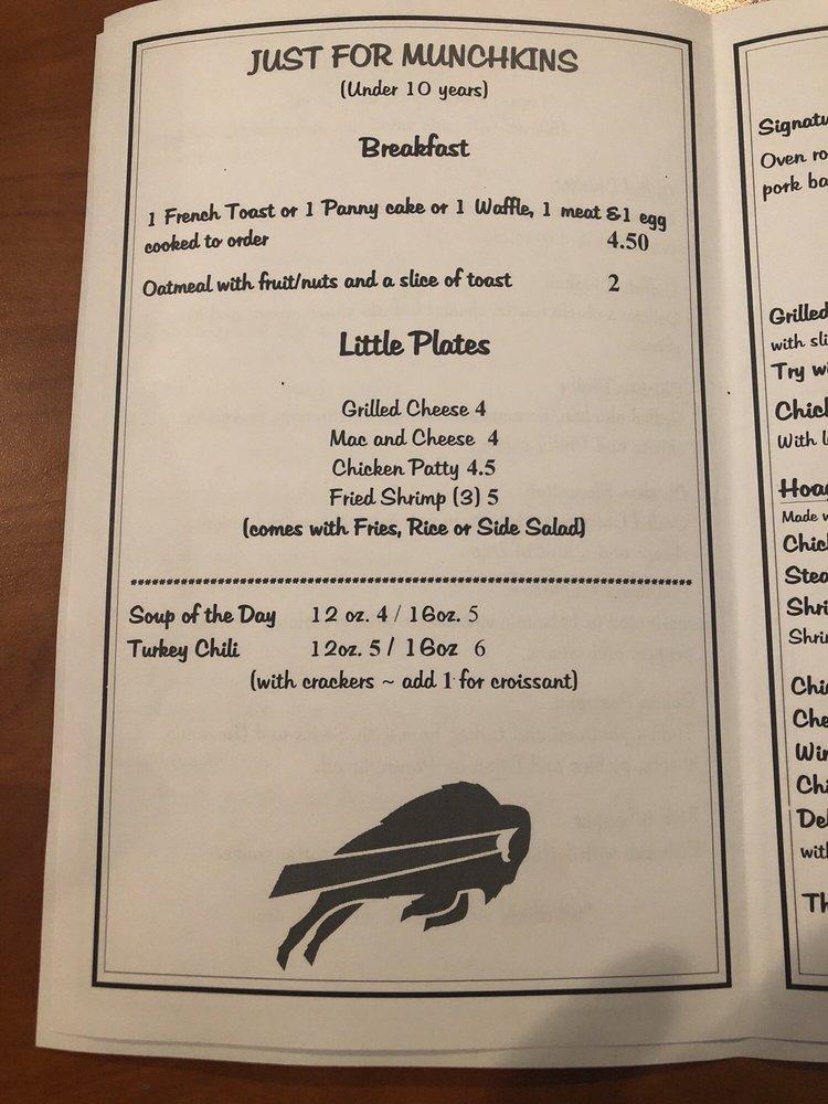 Menu at EM Tea Coffee Cup Cafe, Buffalo