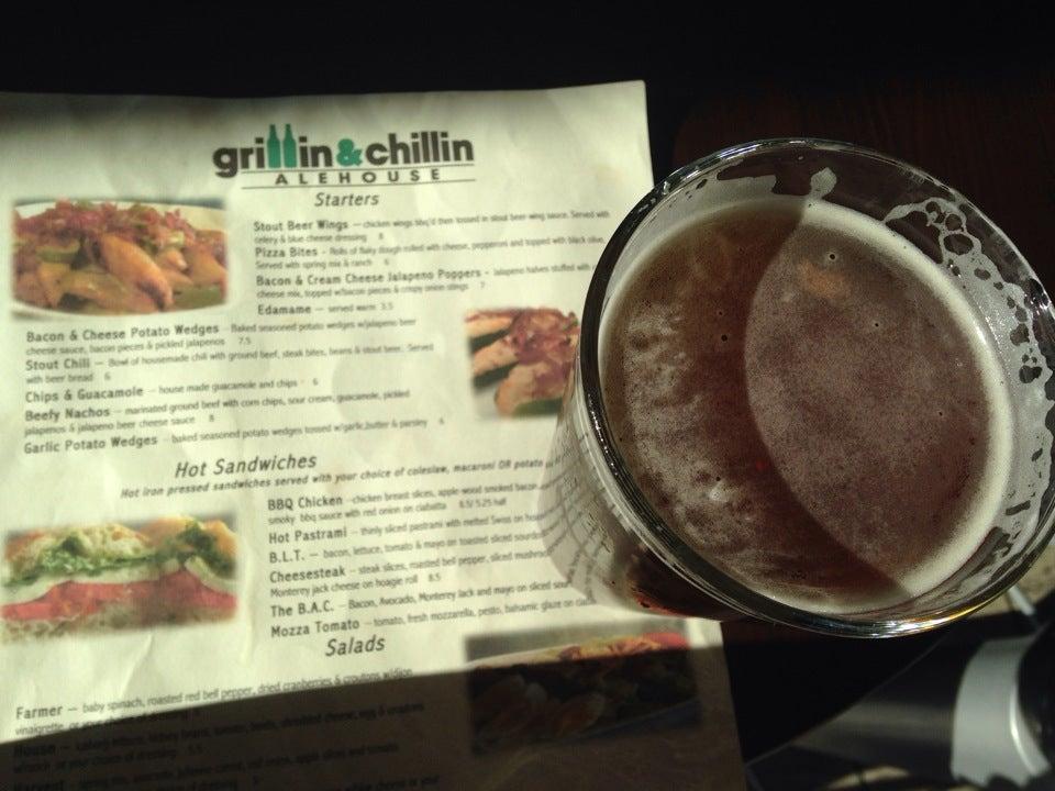Menu at Grillin & Chillin Alehouse pizzeria, Hollister, 401 McCray St b24