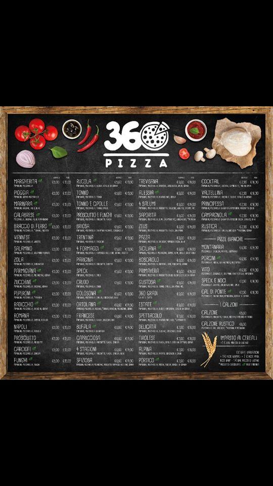 Menu at 360gradipizza restaurant, Mori