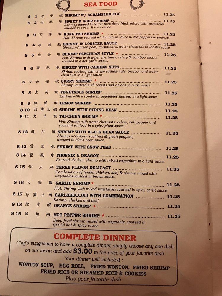 Menu at Golden Moon Restaurant, Arroyo Grande, E Grand Ave