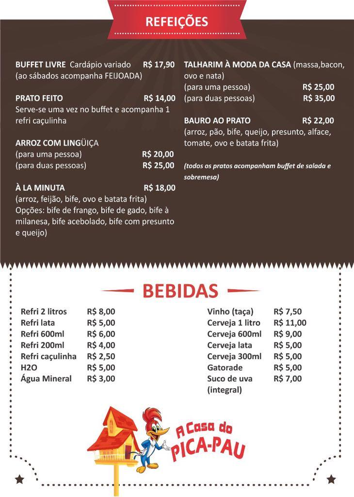 Menu at Restaurante Don Luis Livi, Canela