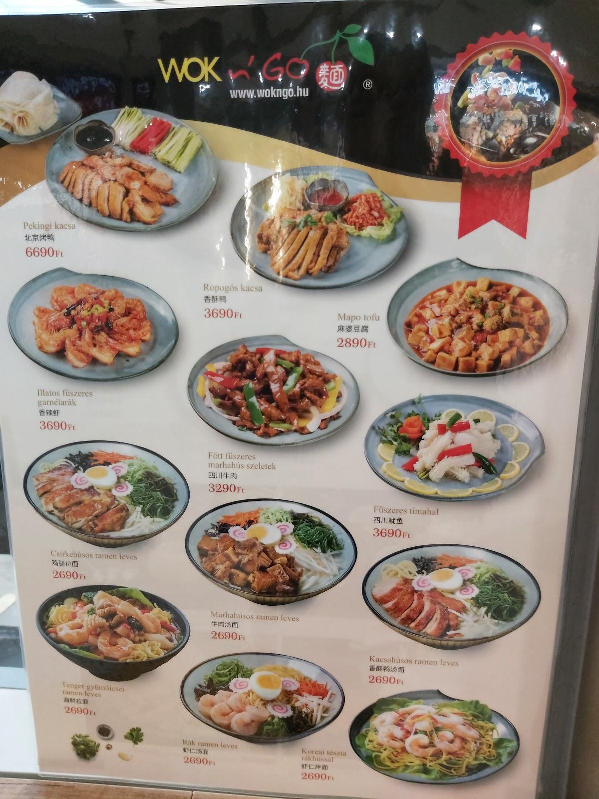 Menu at Wok 'n Go Dunakeszi restaurant, Dunakeszi