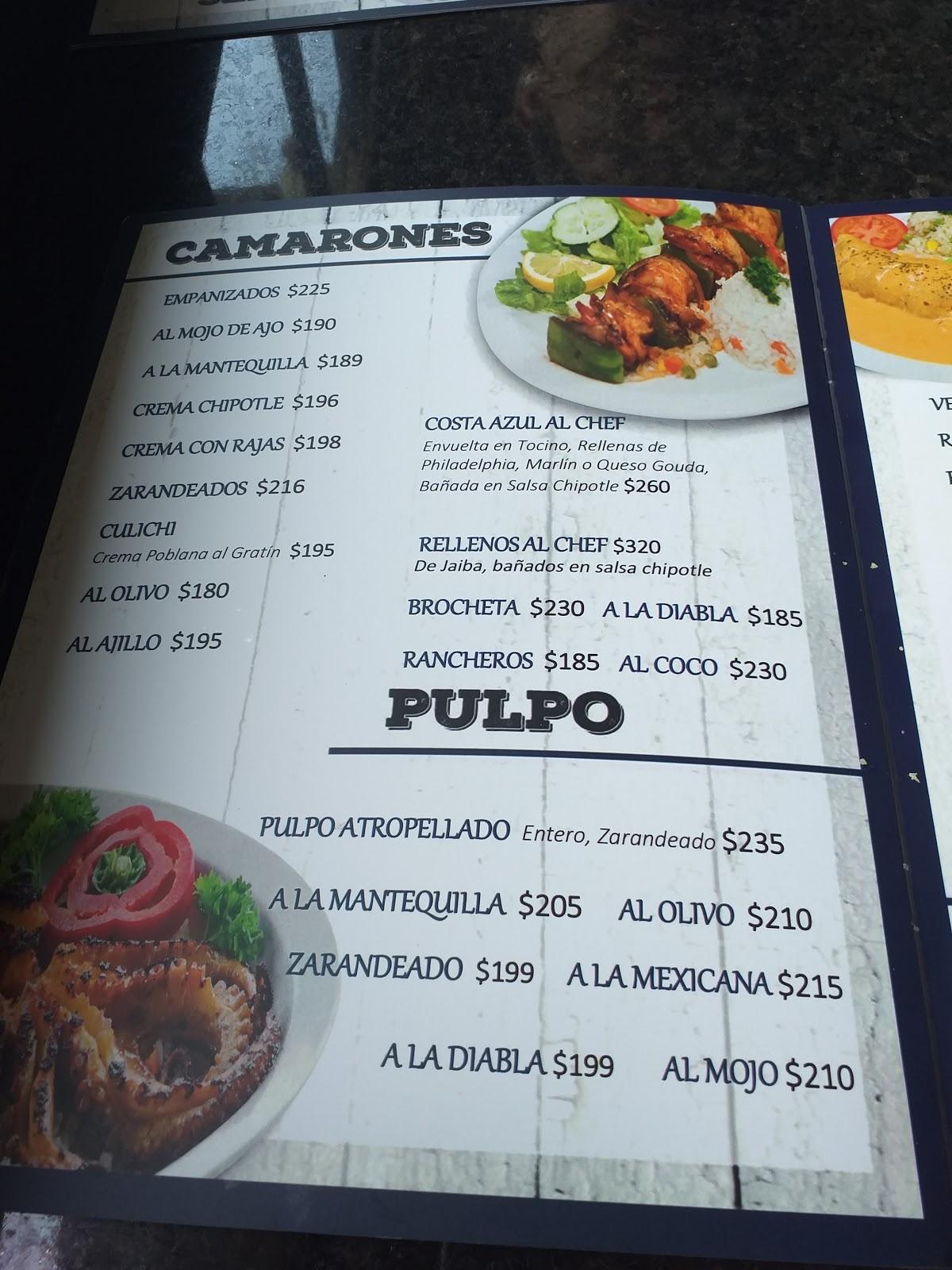 Menu at Restaurante Muelle 57, Reynosa