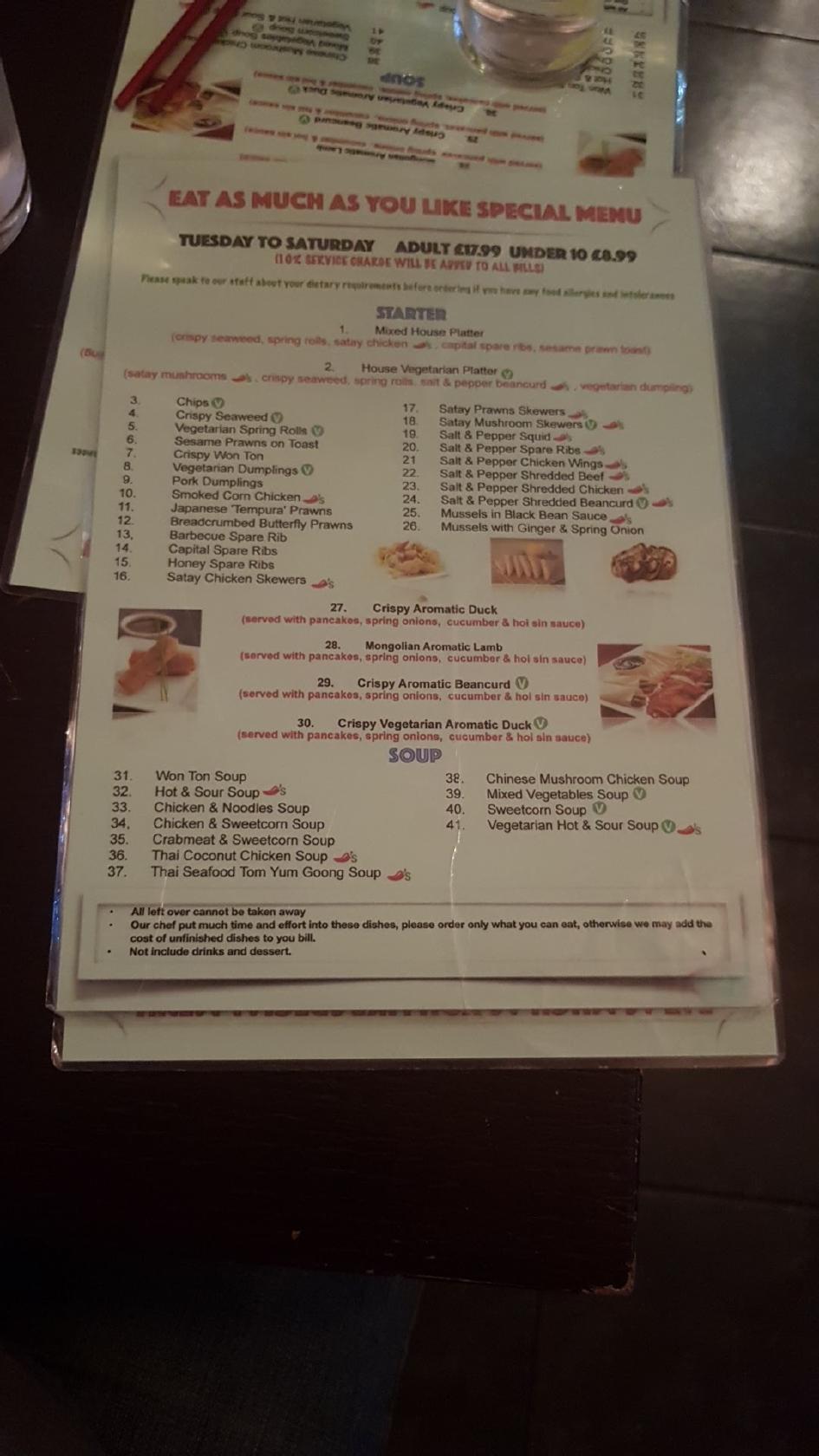 Menu at Yumi Yumi fast food, Farnborough