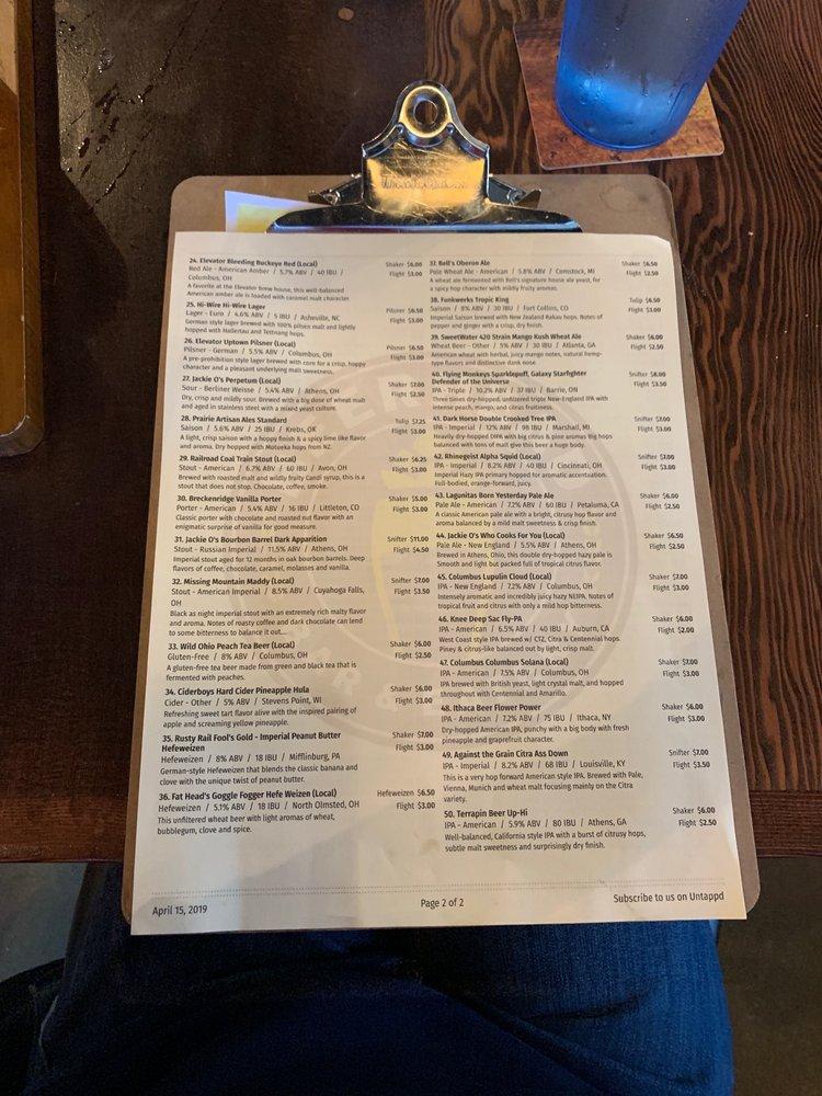 Menu at Beerhead Bar & Eatery, Avon, Nagel Rd Suite 100