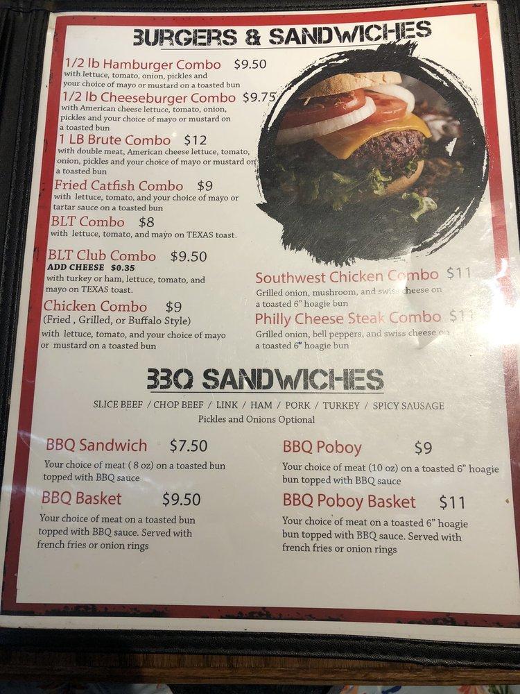 Menu at Splendora Cafe & Bbq, Splendora, Speed St