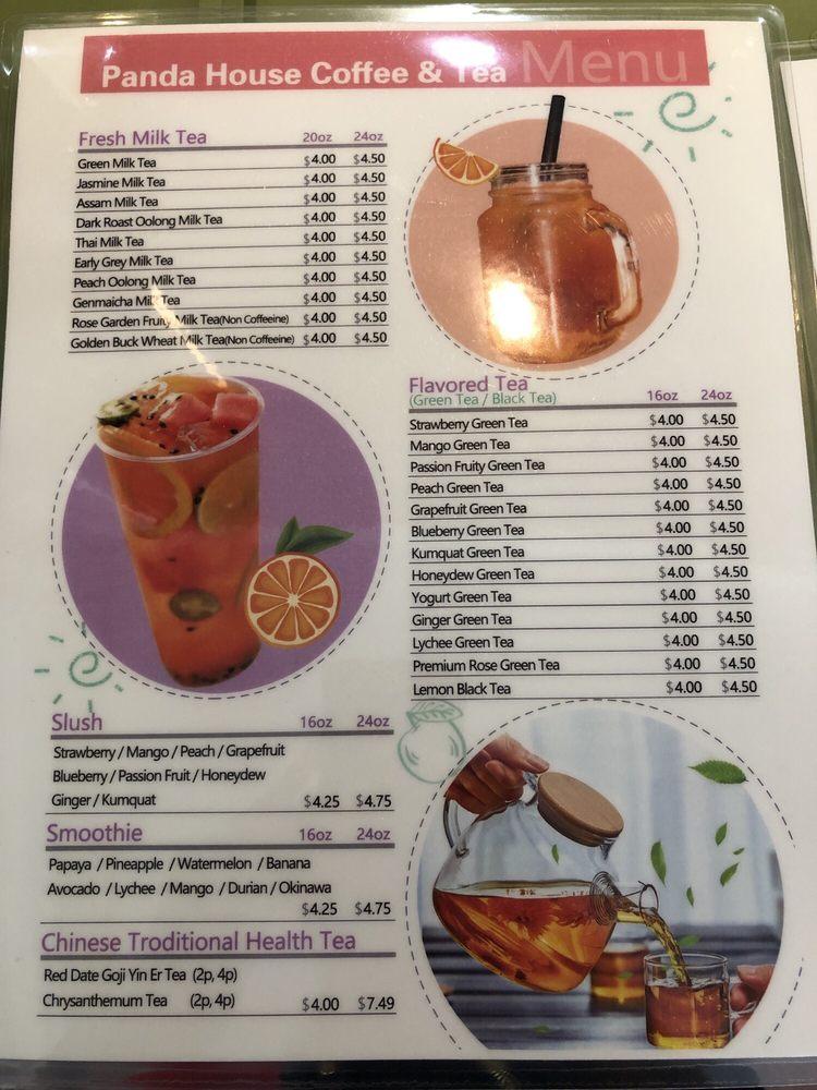 Menu at The Panda House restaurant, Tucson, E 6th St #5213
