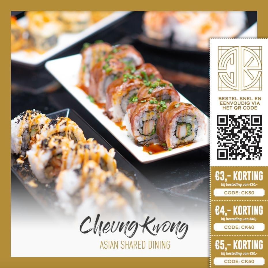 Menu at Chinees restaurant Cheung Kwong, Franeker