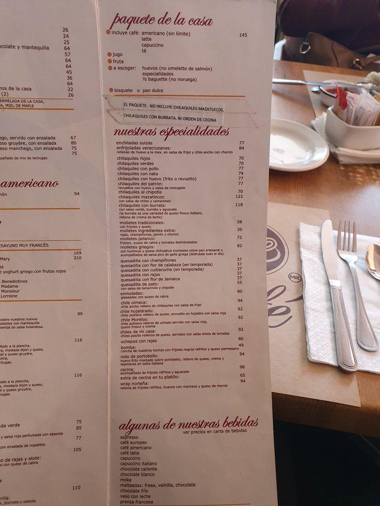 Menu at Con Sabor a Café, Irapuato, Las Villas 1443 Local F-6