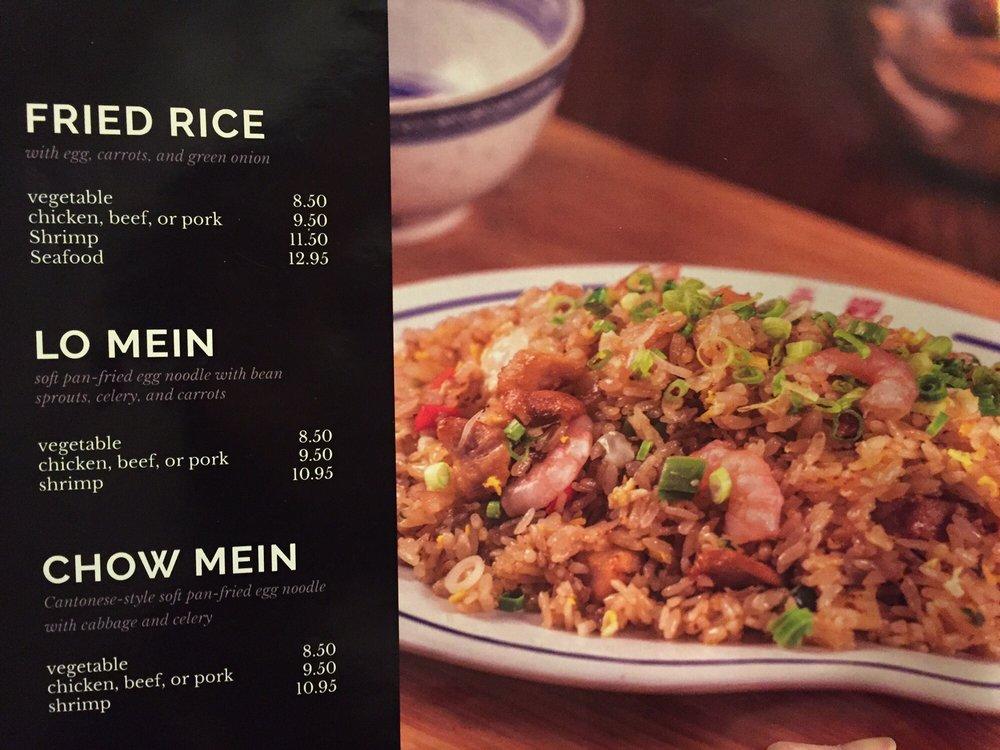 Menu at YuXiang Korean Chinese Restaurant, Las Vegas