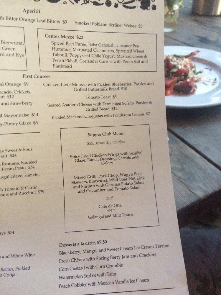 Menu at Dai Due restaurant, Austin, Manor Rd
