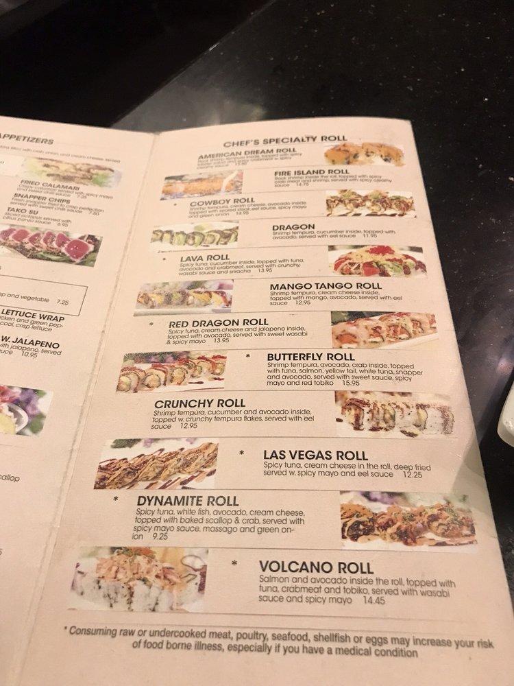 Menu at Taku Steak House restaurant, Columbus