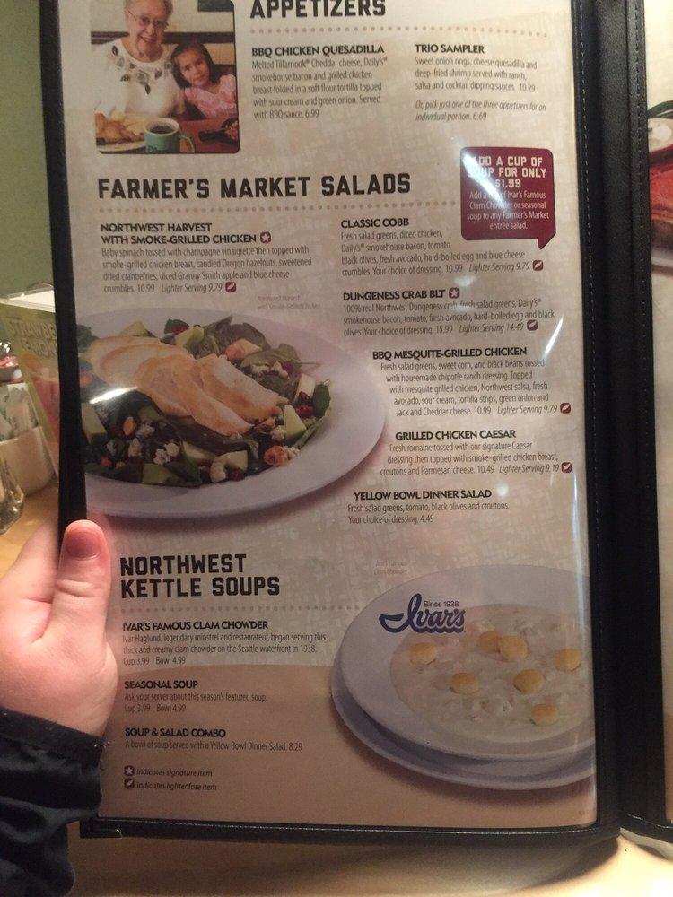 Menu at Elmer's Restaurant (Springfield, OR), Springfield, Gateway St