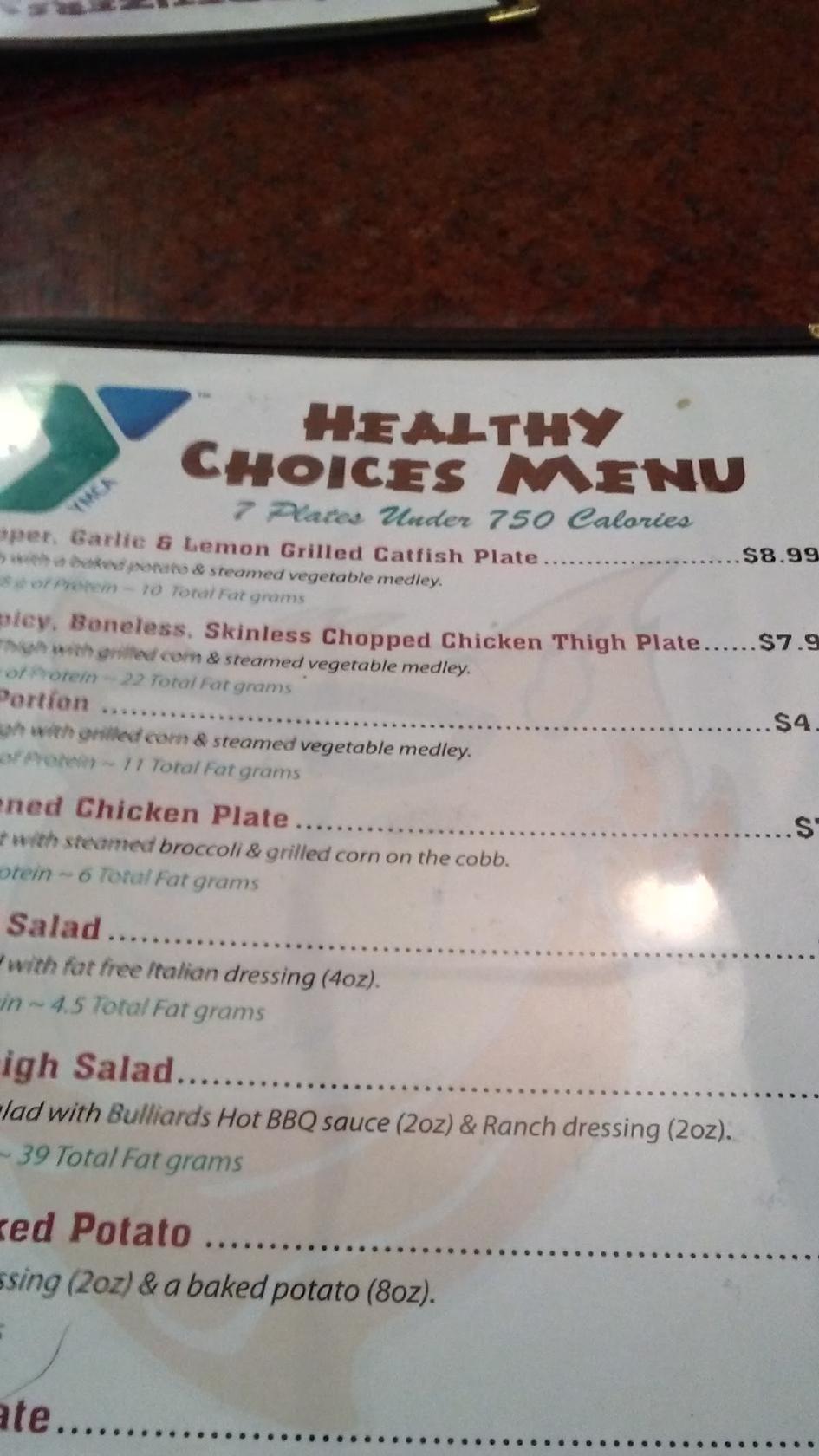 Menu at Smokey Que's BBQ, Marion
