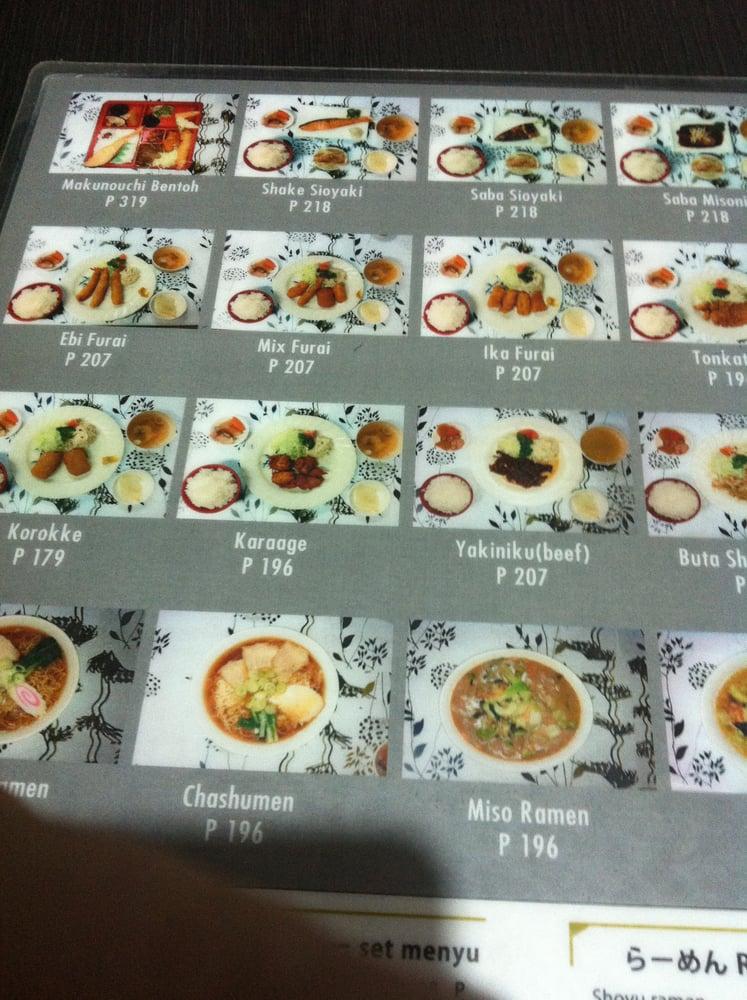 Menu at Yamazaki Ramen House & Japanese Grocery restaurant, Makati