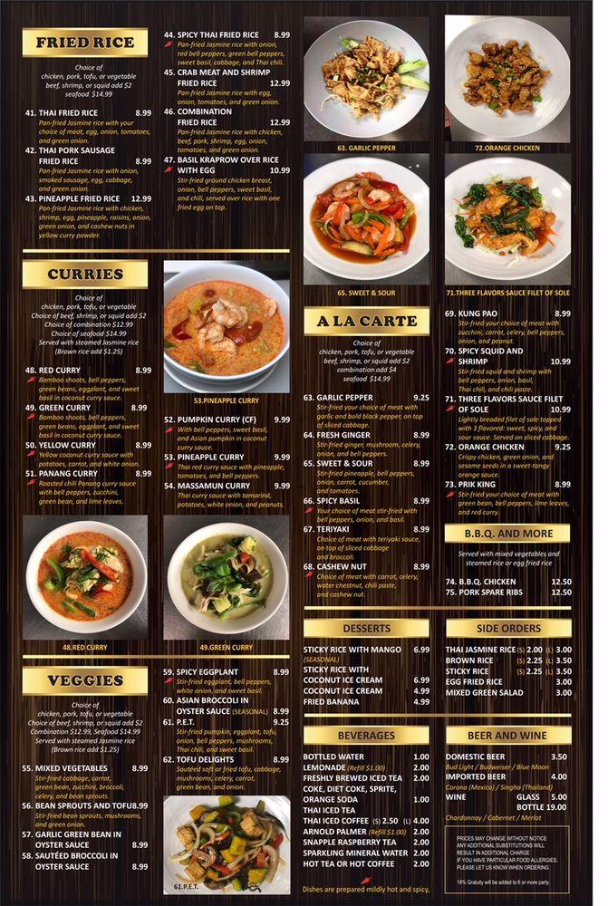Menu at Golden Bamboo Restaurant, California City