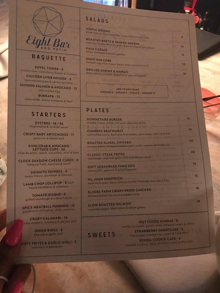 Menu at Maple & Ash Patio pub & bar, Chicago