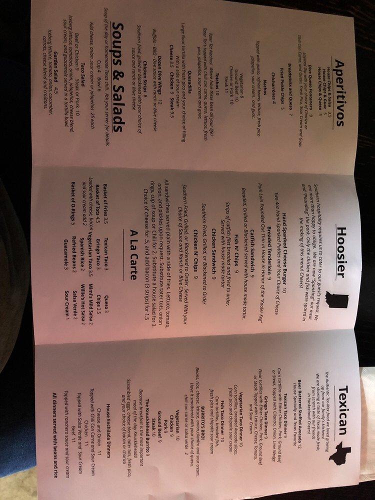 Menu at 6th Street Dive pub & bar, Lafayette