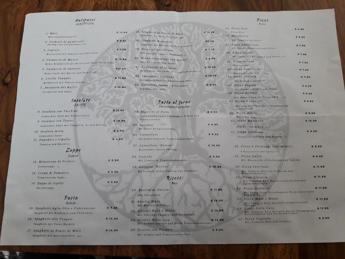 Speisekarte von Radici restaurant, Erding