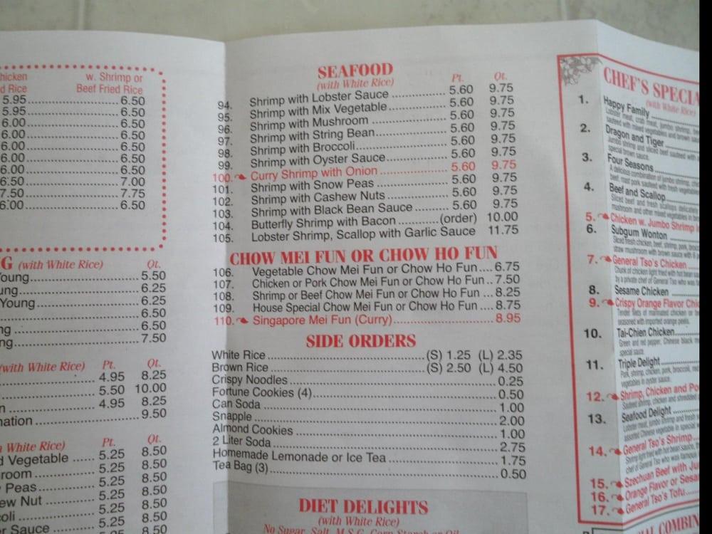 Menu at China One restaurant, Neptune City, NJ-33