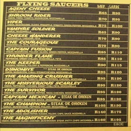 Menu at HUNGA BUSTAS LENASIA restaurant, Lenasia, Nirvana Dr