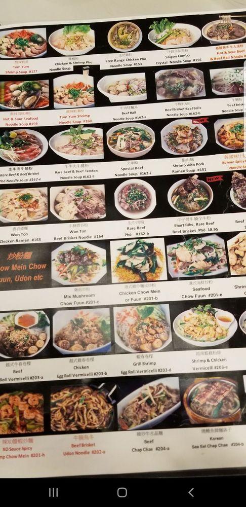 Menu at Joy Yee Noodle Restaurant, Chicago