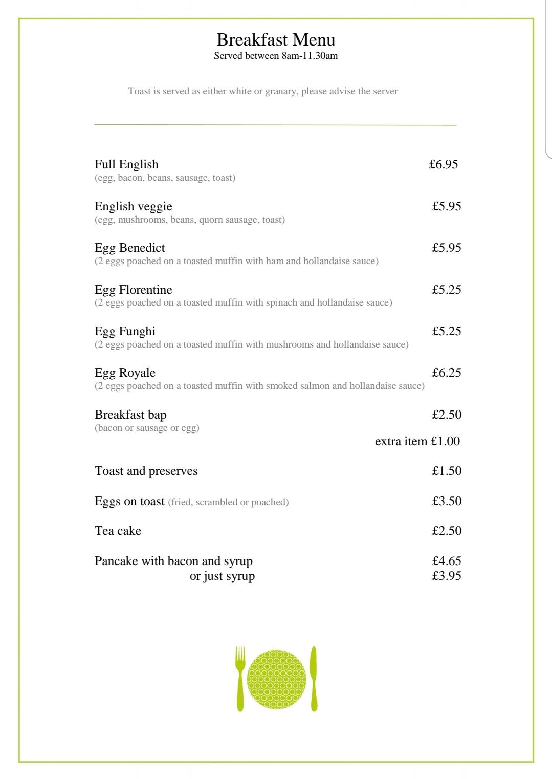 Menu at Par 3 Cafe and Lounge Bar, Bushey