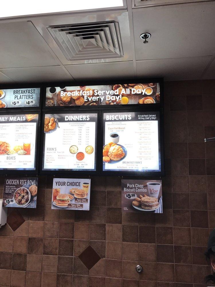Menu at Bojangles fast food, Marietta, 681 Cobb Pkwy N