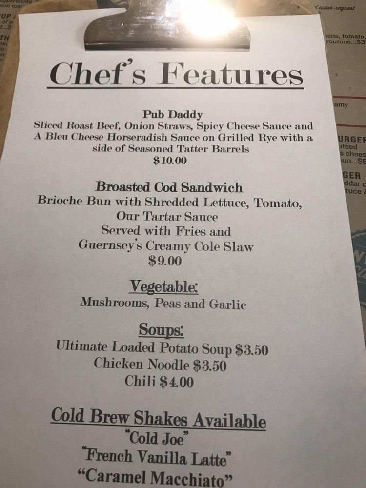 Menu at Guernsey Farms Dairy restaurant, Northville