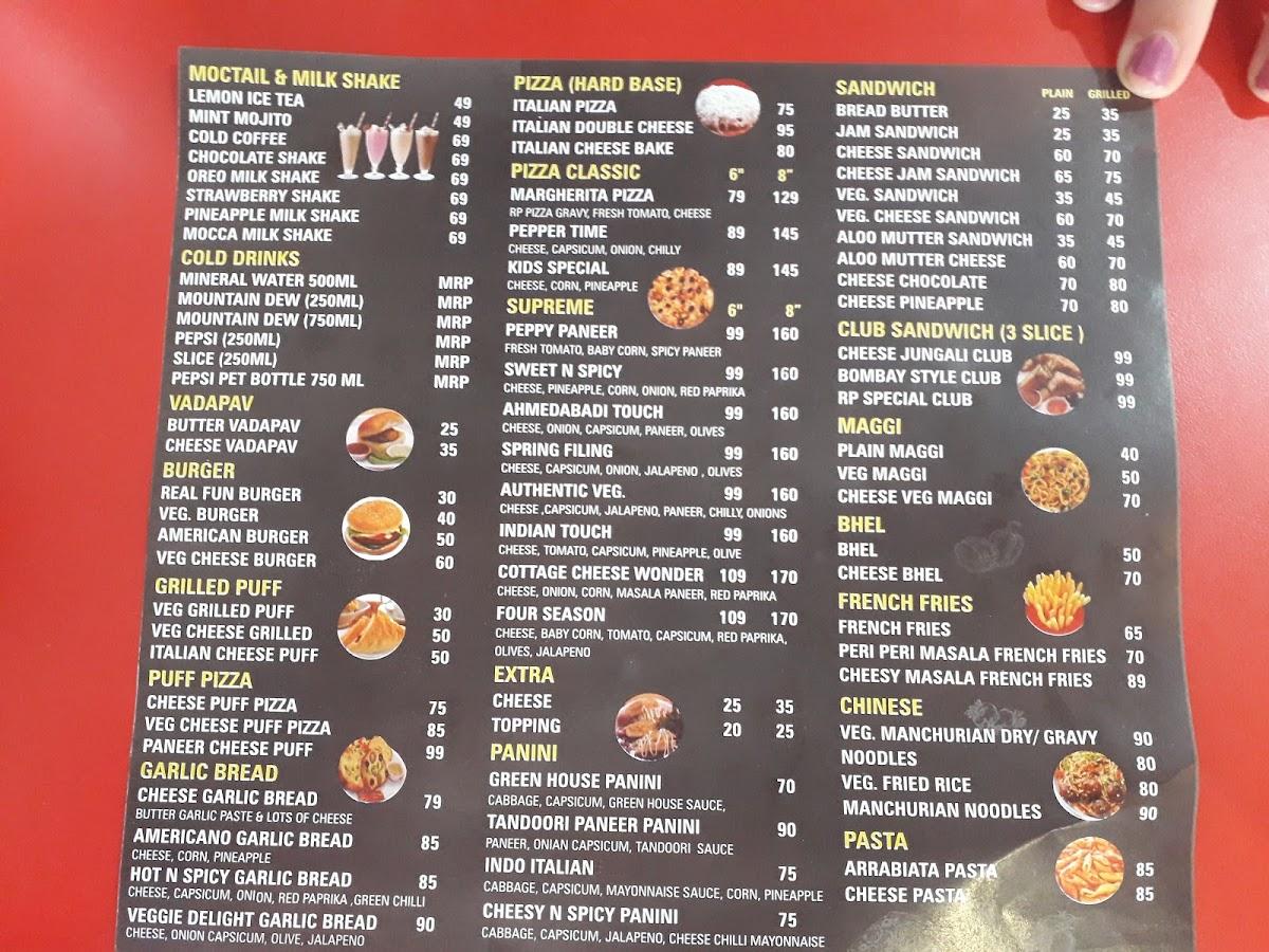 Menu at Real Paprika Express Outlet, Ahmedabad, Sumel-11 Block G & H