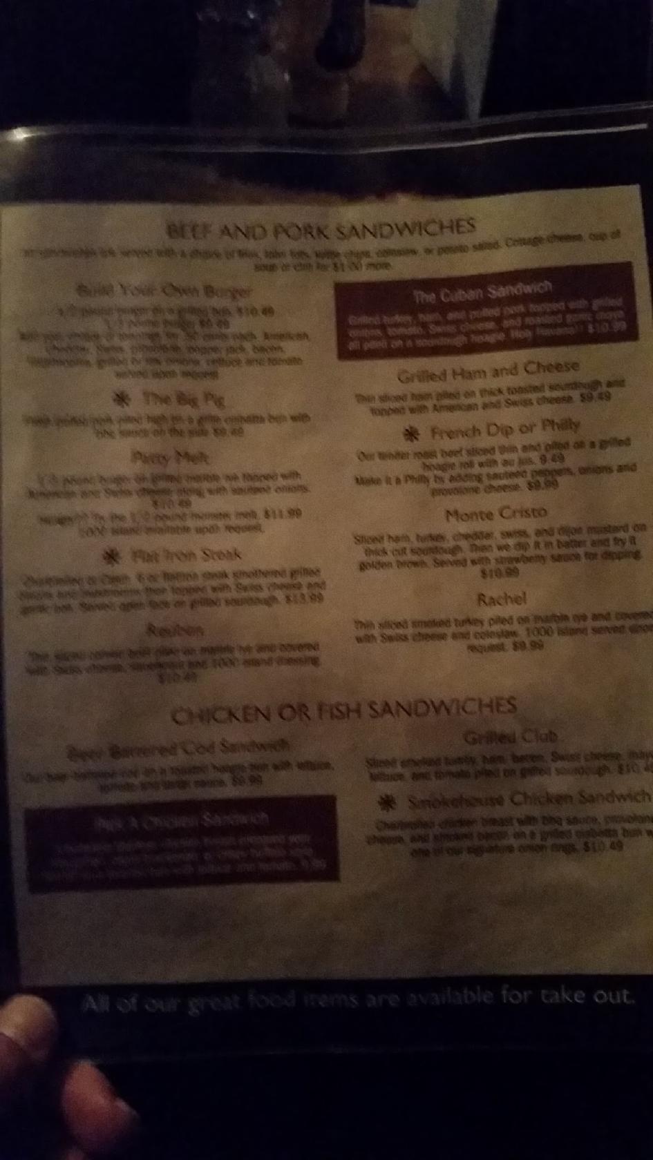 Menu at Tilly's Oronoco LLC pub & bar, Oronoco, Lake Shady Ave S