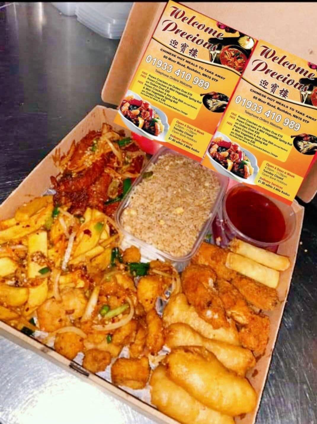 Menu at Welcome Precious fast food, Rushden