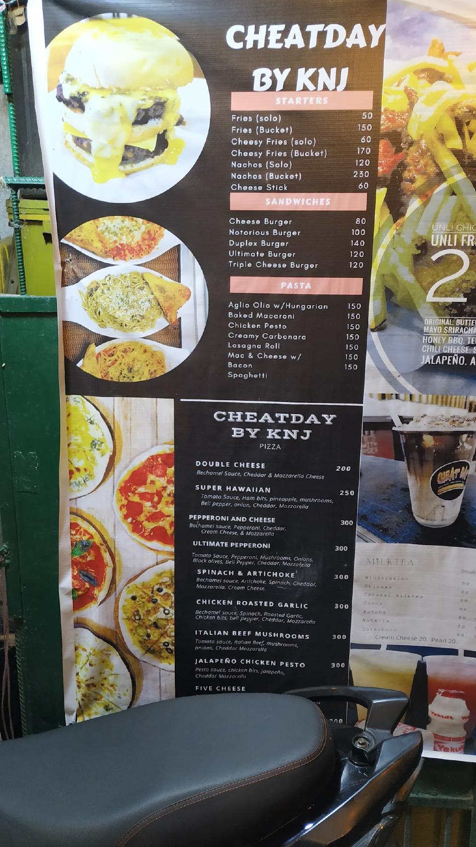Menu at Cheat Day By Knj restaurant, Malabon