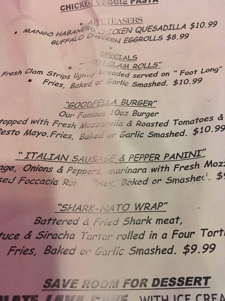Menu at Side Street Bar & Grill, Hamden