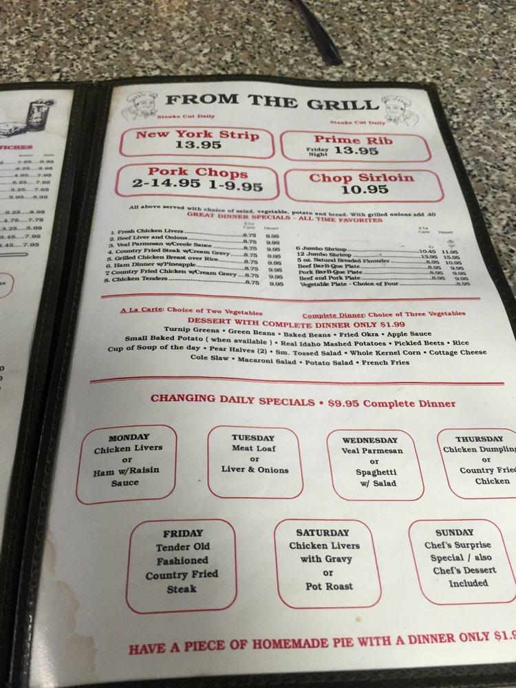 Menu at Hampton's Restaurant, Daytona Beach, Mason Ave