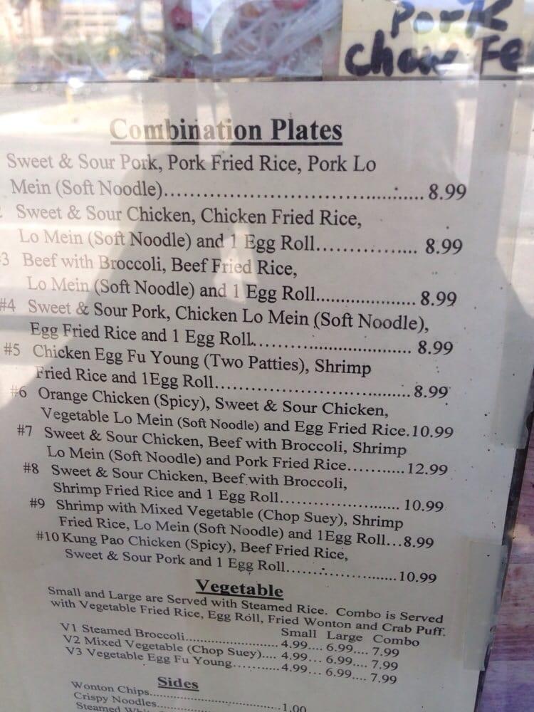 Menu at Liyuen restaurant, Phoenix
