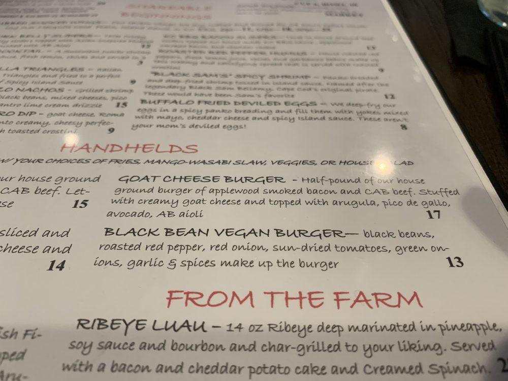 Menu at Gannon's Tavern pub & bar, Barnstable