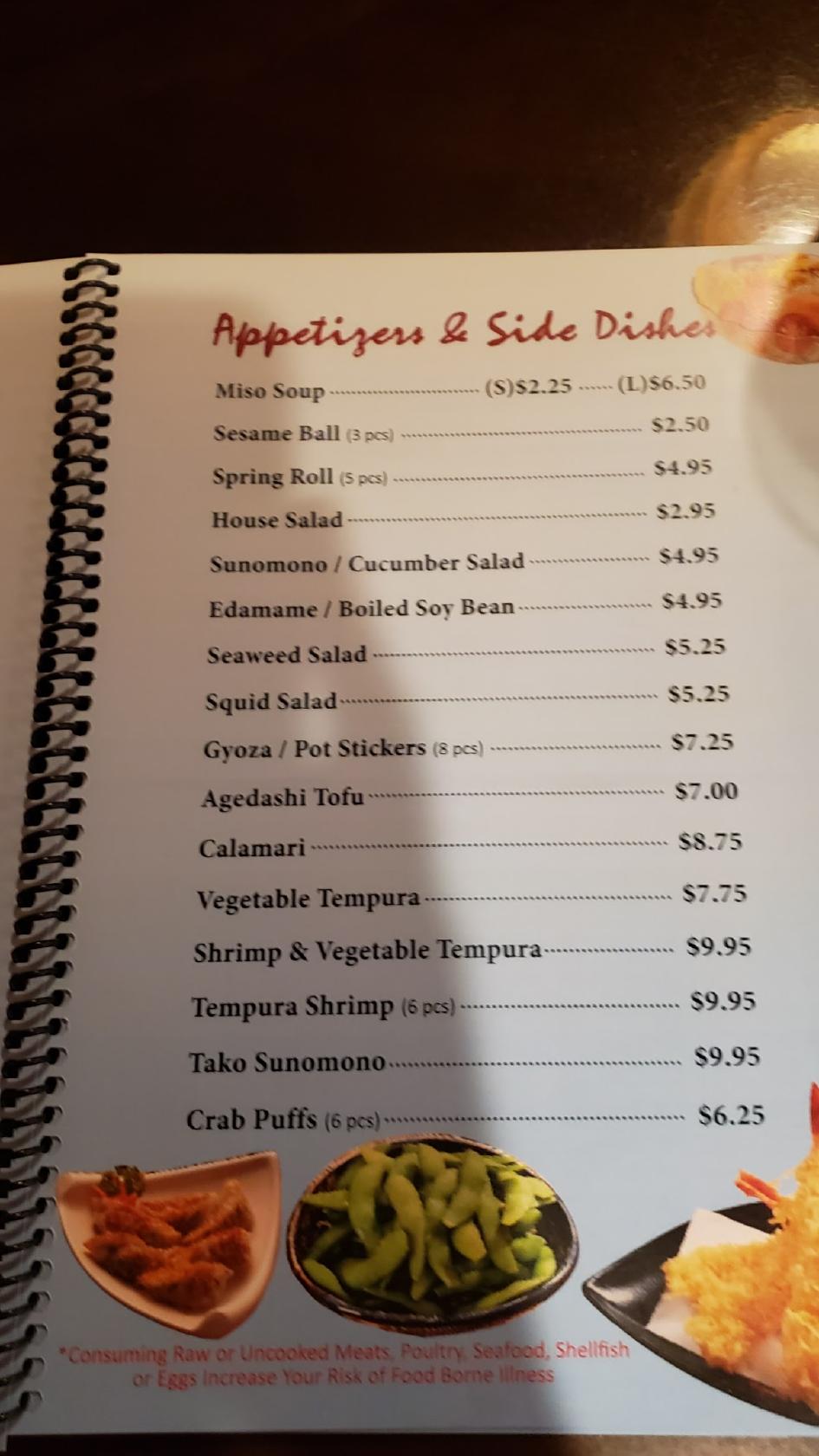 Menu at Sora Sushi - Prineville restaurant, Prineville