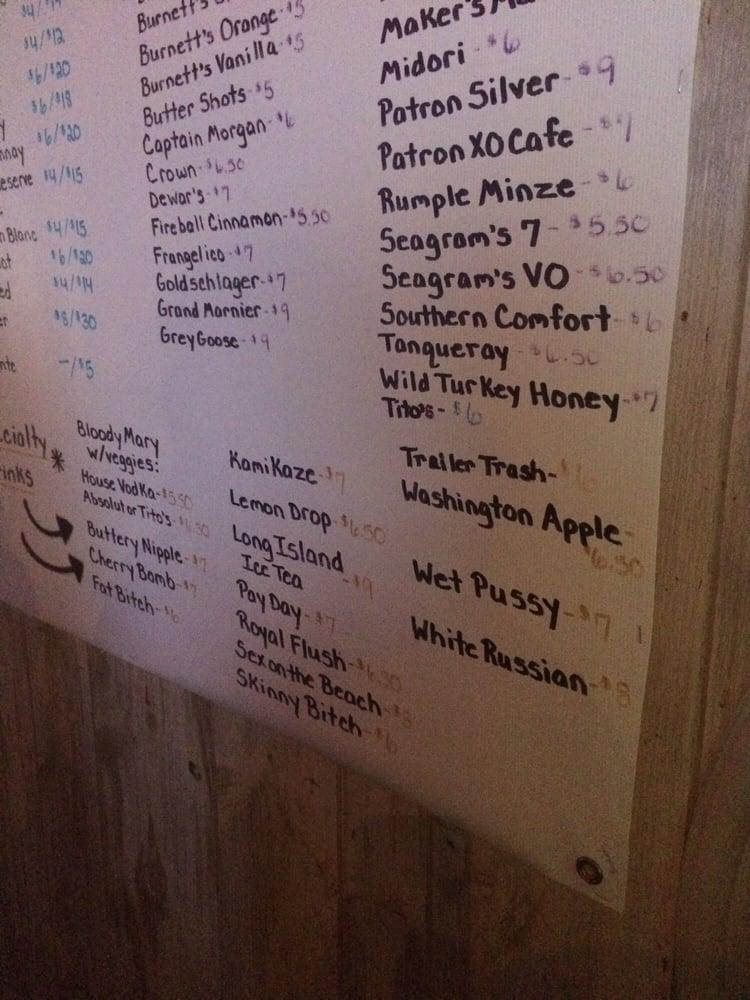 Carta de Trailer Bar, Surf City, N New River Dr