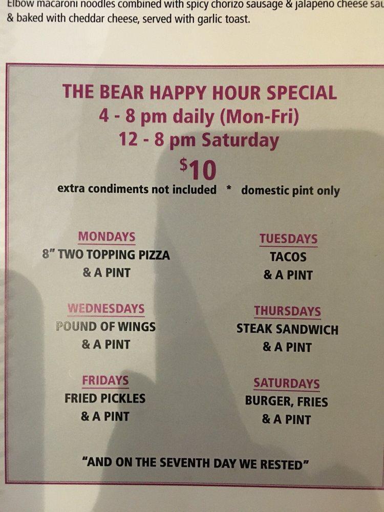 Menu at Bear & Kilt Freehouse pub & bar, Calgary
