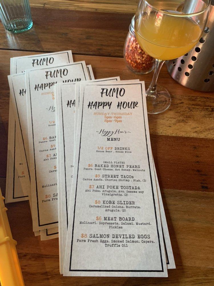 Menu at FUMO Cafe, Eatery & Bar, Incline Village