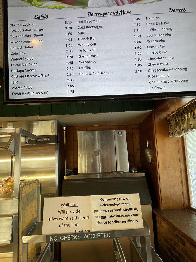 Menu at Sign of the Beefcarver restaurant, Royal Oak, Woodward Ave